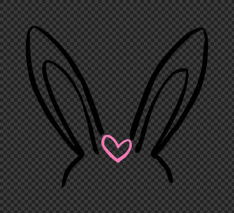 Simple+bunny+outline Cute Images | Free Photos, PNG Stickers ...