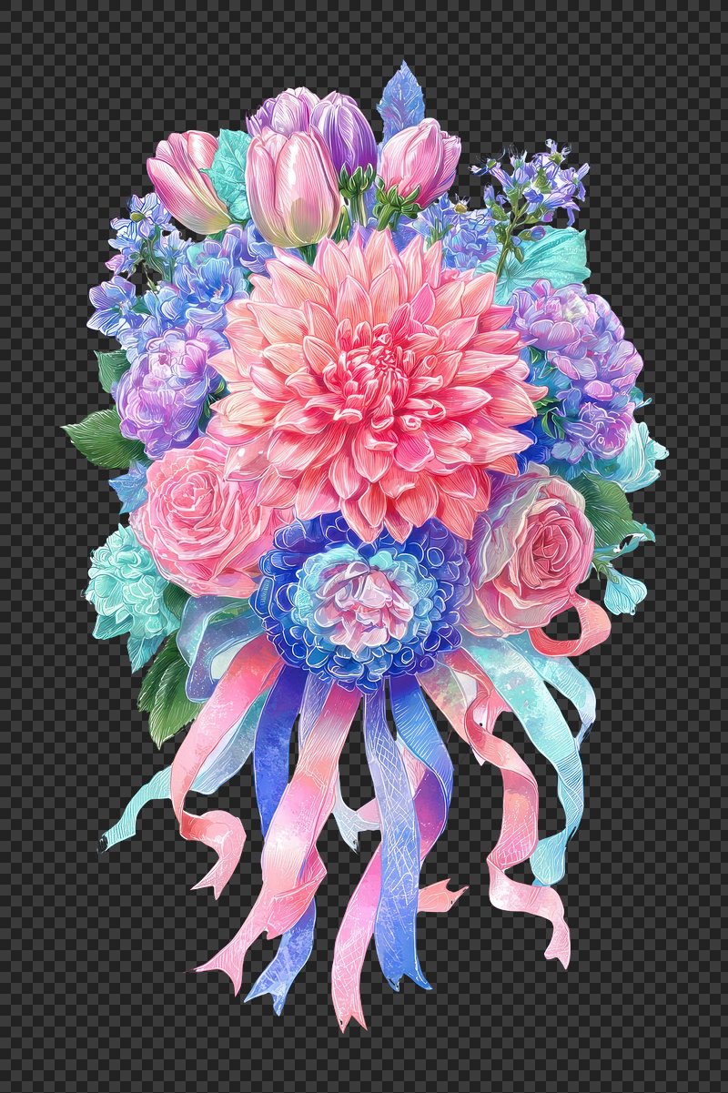 Pink+and+blue+ribbon Art PNG Texture Images | Free Photos, PNG Stickers ...