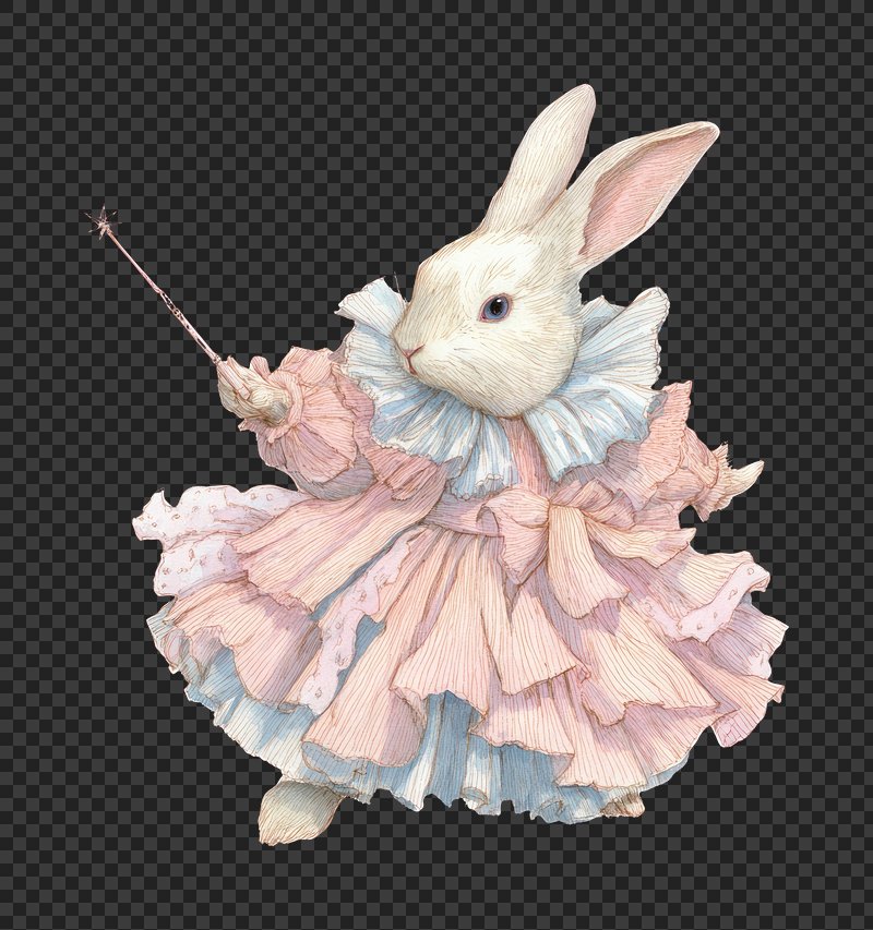 Watercolor Book PNG Animal Style Rabbit Images | Free Photos, PNG ...