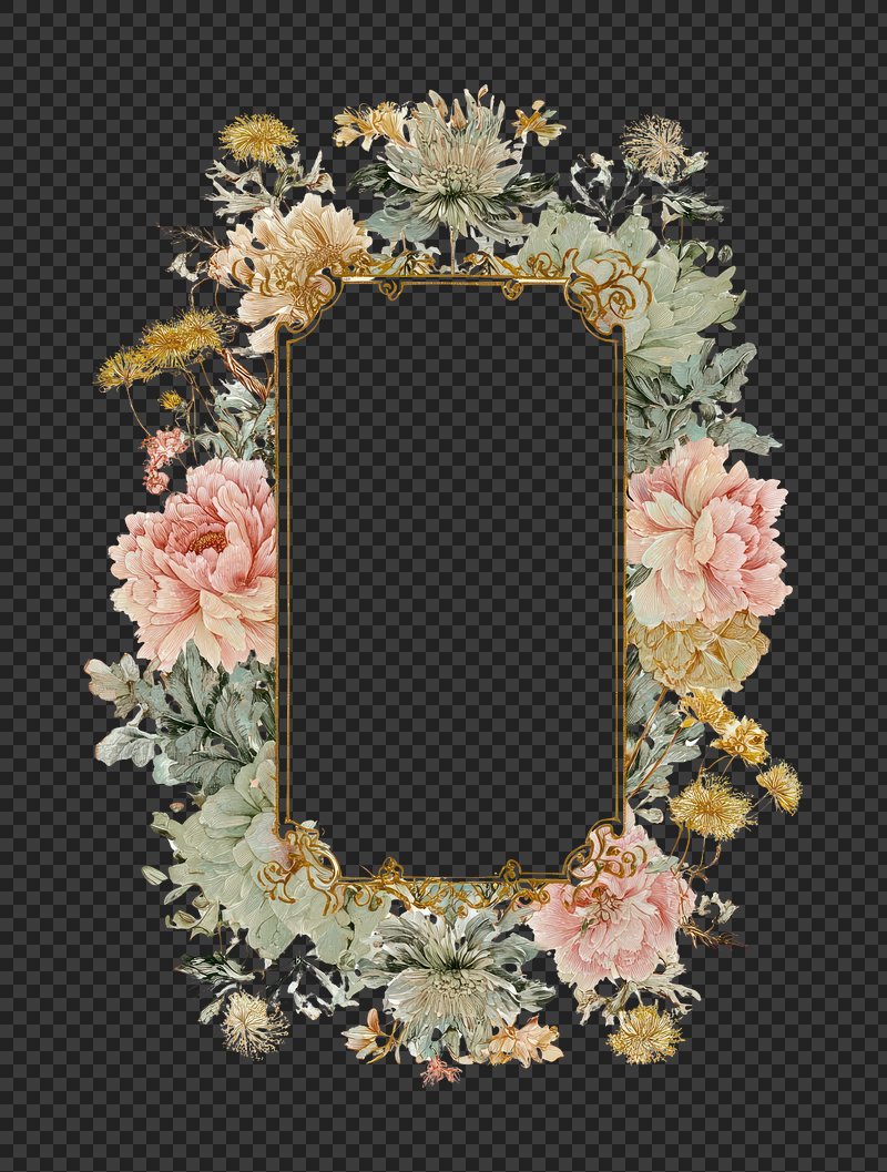 Victorian Floral Border Decorative Design Background Images | Free ...