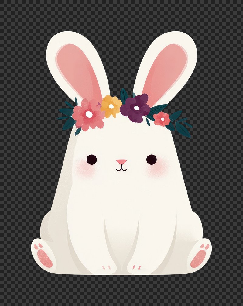Cute+rabbit+colouring Animal Shadow PNG Images | Free Photos, PNG ...
