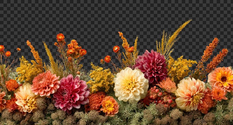 Curved Border Flowers Images | Free Photos, PNG Stickers, Wallpapers ...