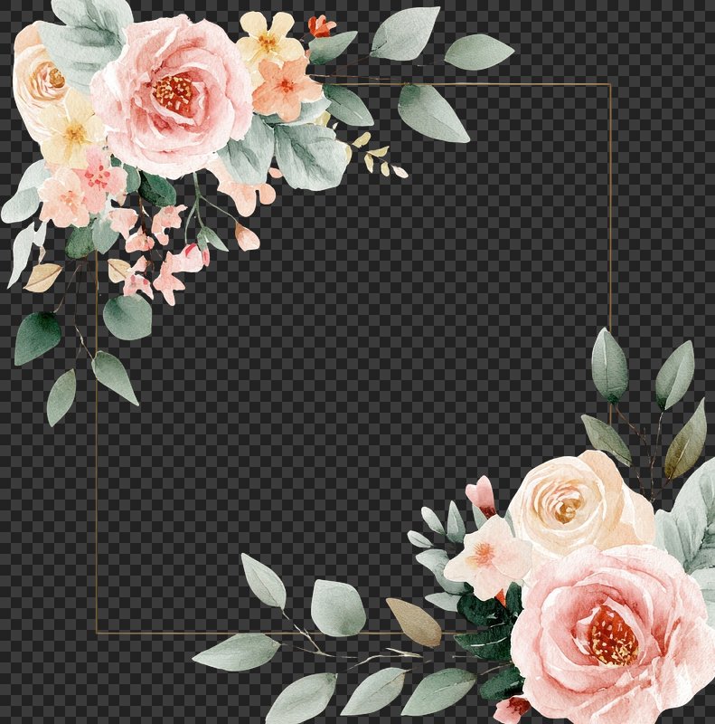 Invitation+for+ Design Border Botanical Images | Free Photos, PNG ...