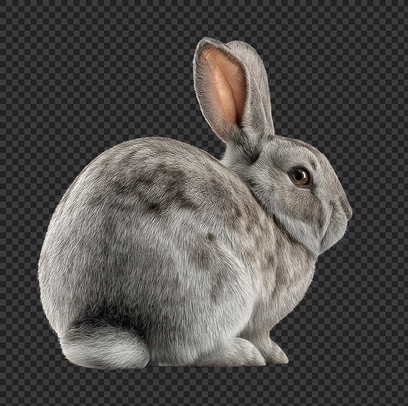 Realistic White Rabbit Cute Images | Free Photos, PNG Stickers ...