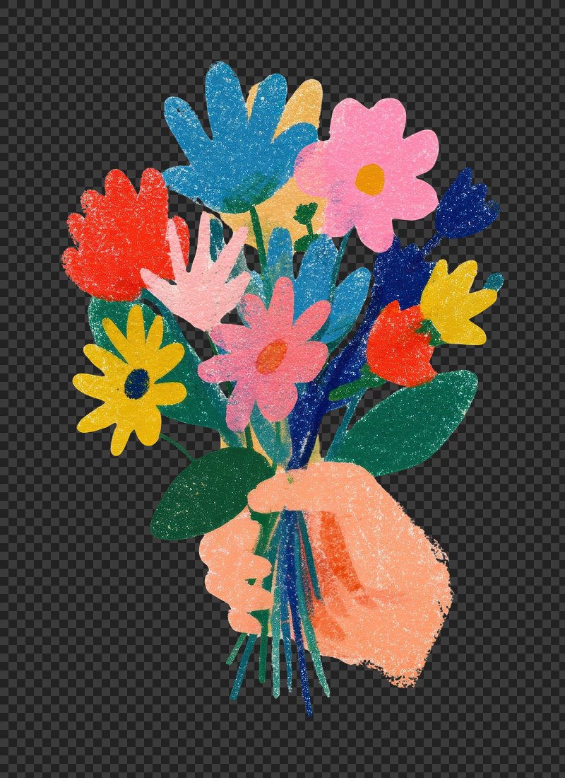 Aesthetic Line Art Flowers Minimalist PNG Images | Free Photos, PNG ...