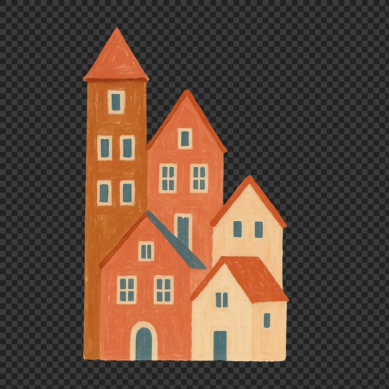 Vintage Hand Drawn Building Design PNG Images | Free Photos, PNG ...