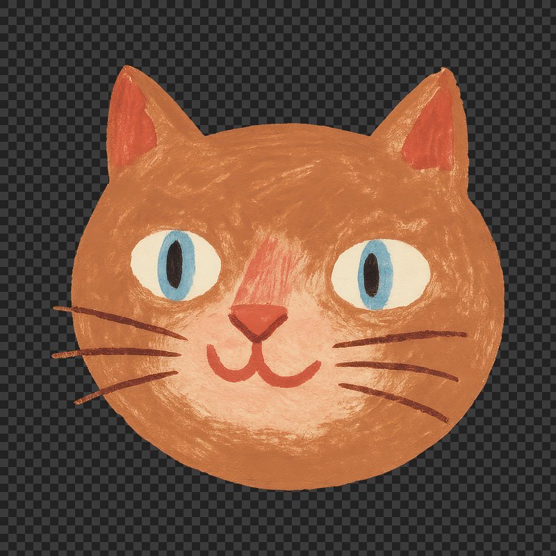 Funny Cat Drawing Background Animal Cute Images | Free Photos, PNG ...