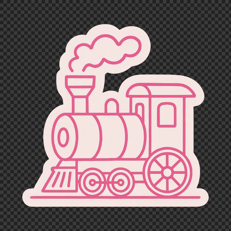 Cartoon+train+outlined Isolated Images | Free Photos, PNG Stickers ...