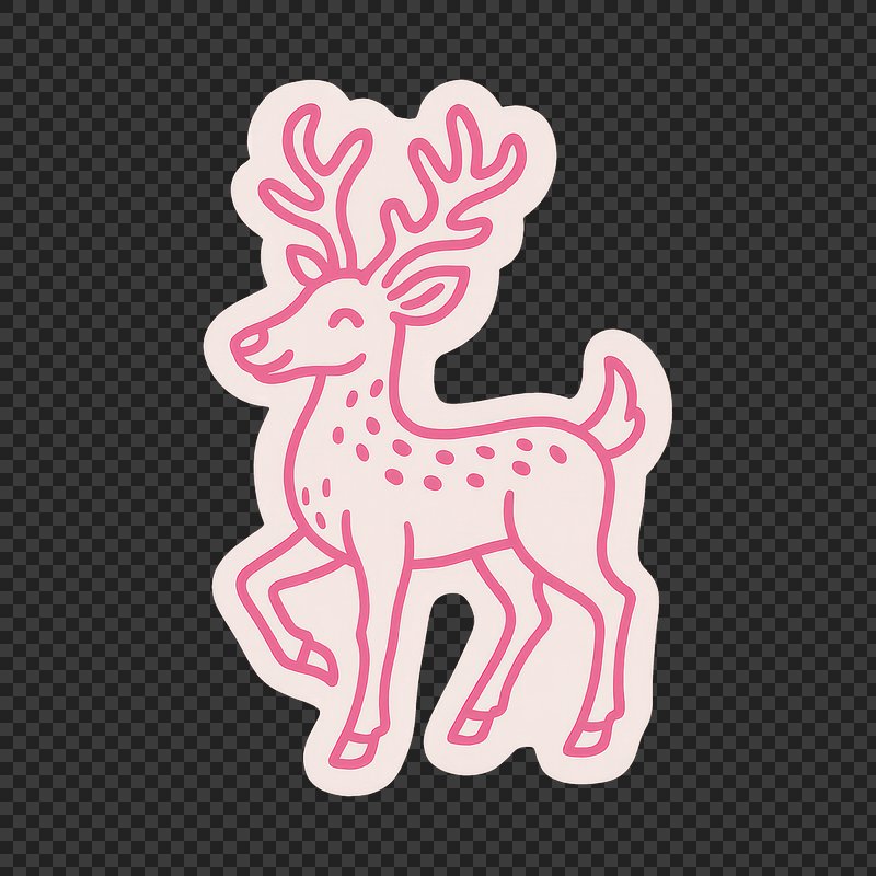 Cartoon+reindeers Animal Shadow Images | Free Photos, PNG Stickers ...