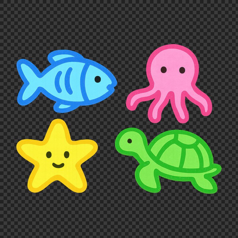Neon Fish Cartoon Images | Free Photos, PNG Stickers, Wallpapers ...