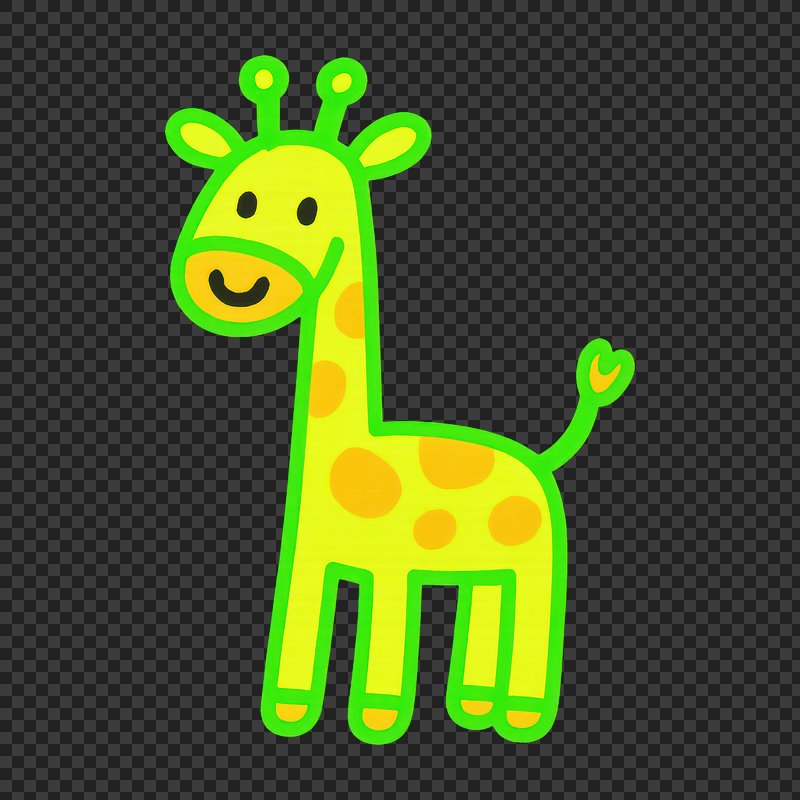Colorful+giraffe Design Art Images | Free Photos, PNG Stickers ...