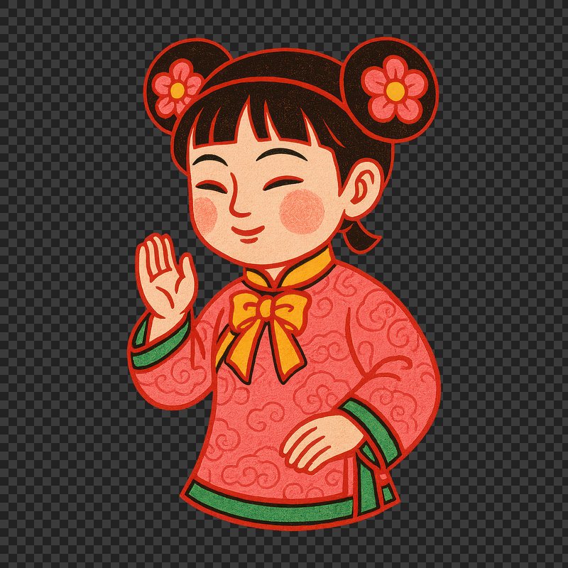 Girl Waves Texture Cartoon Images | Free Photos, PNG Stickers ...