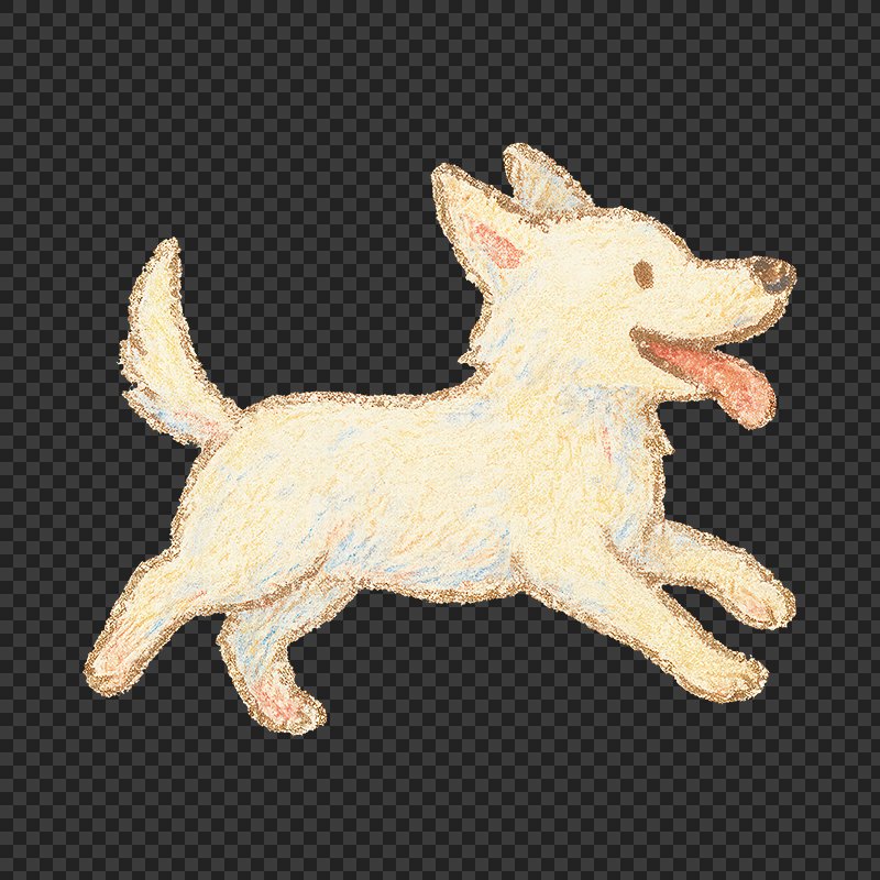 Cute Dog Drawing Kawaii Shadow Images | Free Photos, PNG Stickers ...