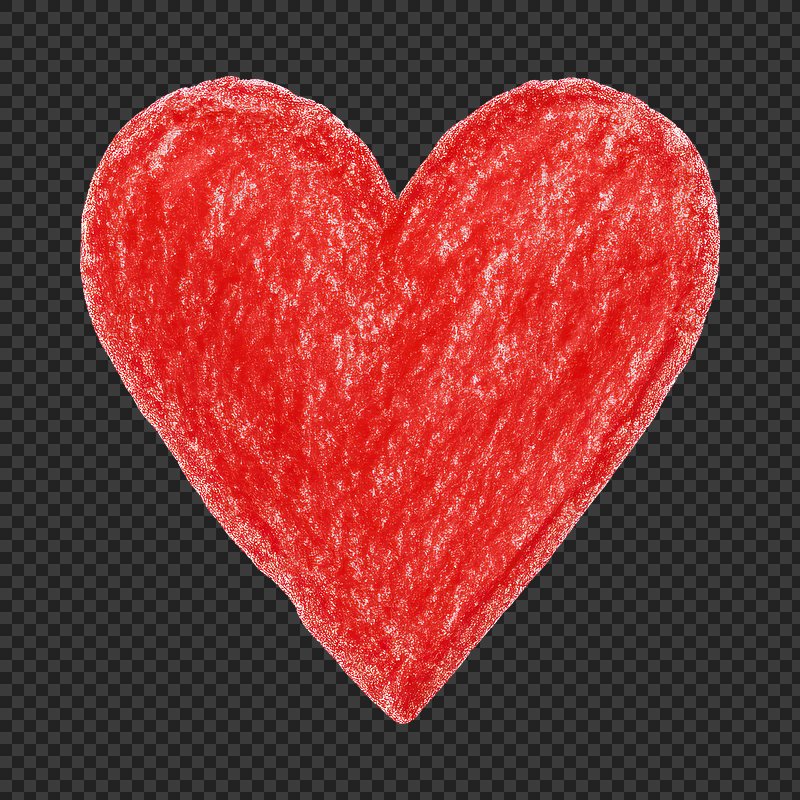 Heart Crayon Drawing Shadow Background Cartoon Images | Free Photos ...