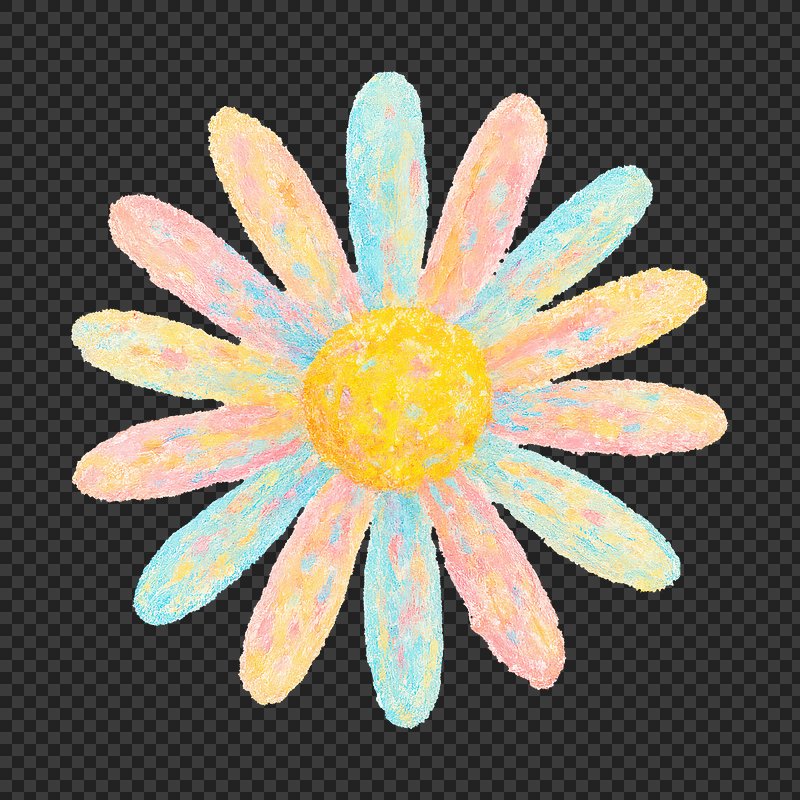 Daisy Doodle Transparent PNG Texture Images | Free Photos, PNG Stickers ...