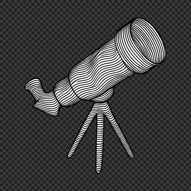 Telescope+drawing Transparent Images | Free Photos, PNG Stickers ...