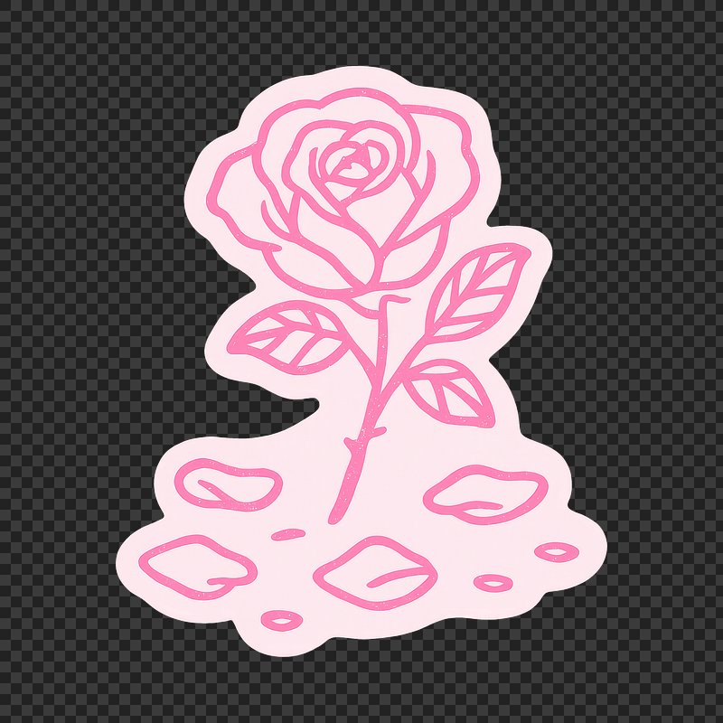 Rose Flower Line Art Cute Images | Free Photos, PNG Stickers ...