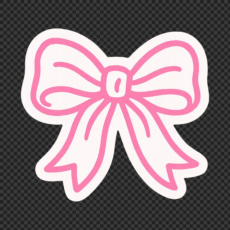 Pink Bow Transparent PNG Images | Free Photos, PNG Stickers, Wallpapers ...