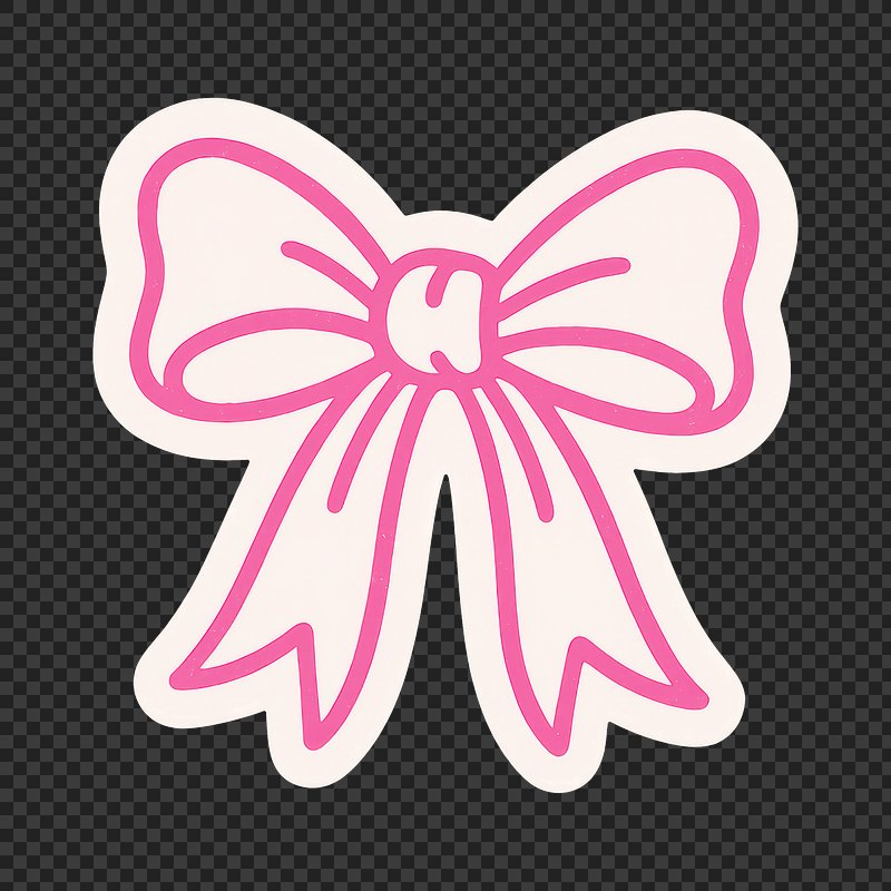 White Bow PNG Ribbon Sticker Images | Free Photos, PNG Stickers ...