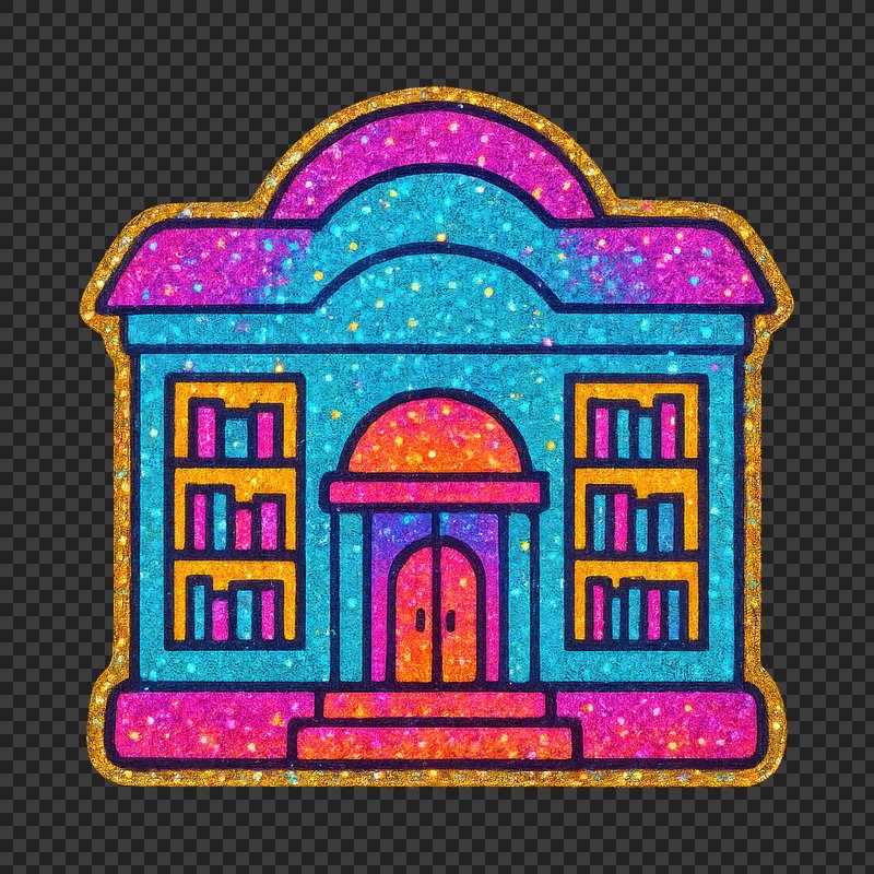 Library Icons Graphics Aesthetic Images | Free Photos, PNG Stickers ...