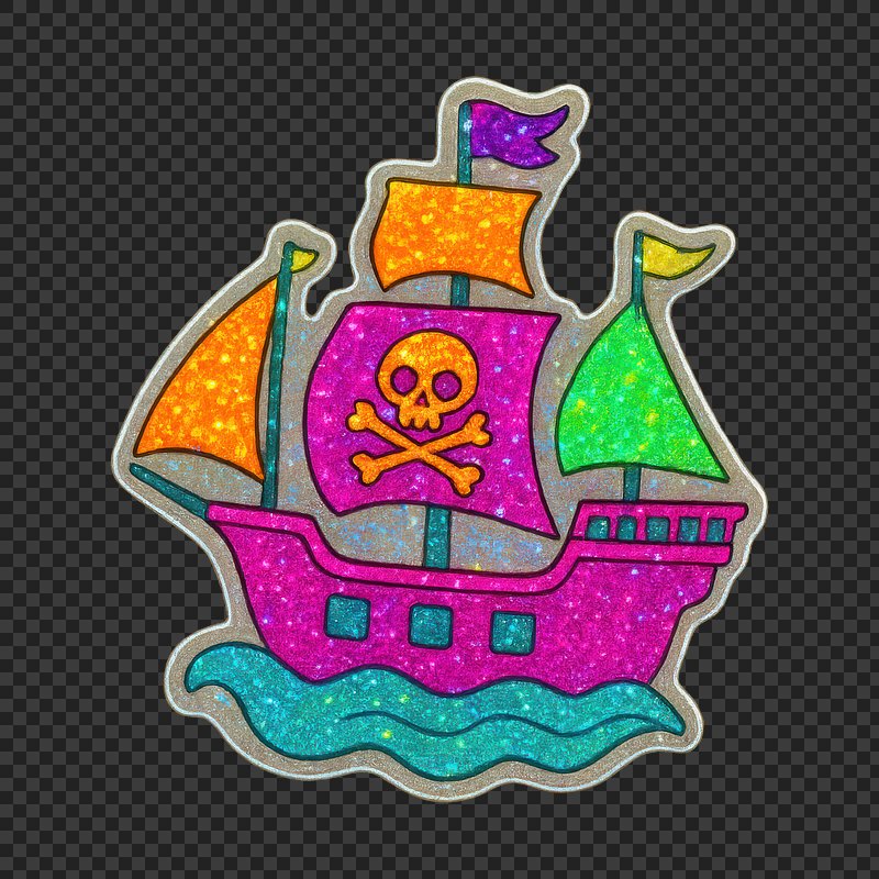 Ship Sticker Design Background PNG Aesthetic Images | Free Photos, PNG ...