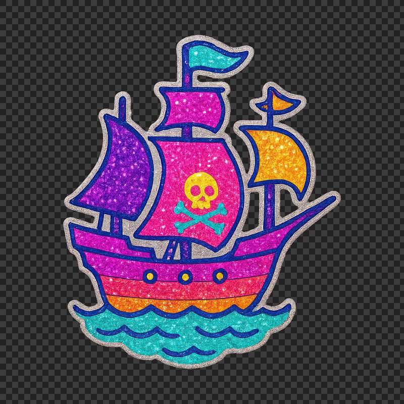 Ship Sticker Design Background PNG Transparent Images | Free Photos ...
