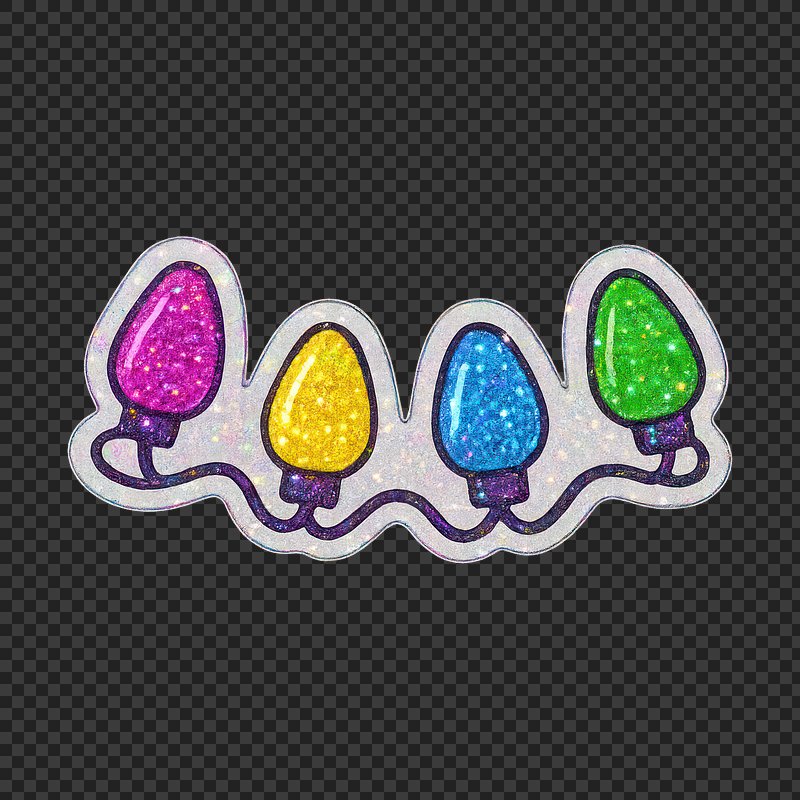 Colorful Christmas Lights Border Festive PNG Images | Free Photos, PNG ...