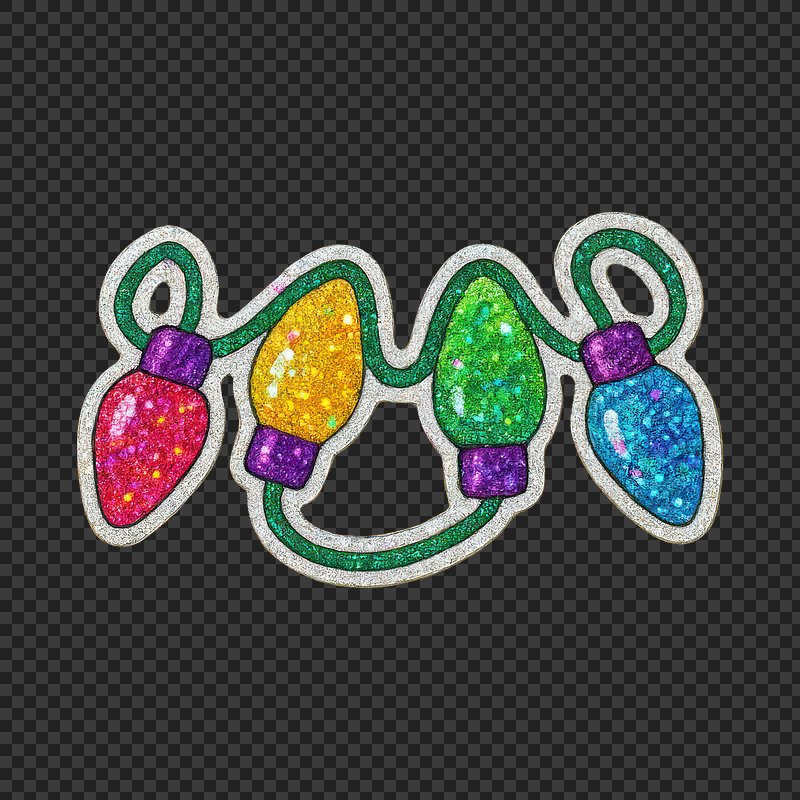 Colorful Christmas Lights Border Festive PNG Images | Free Photos, PNG ...