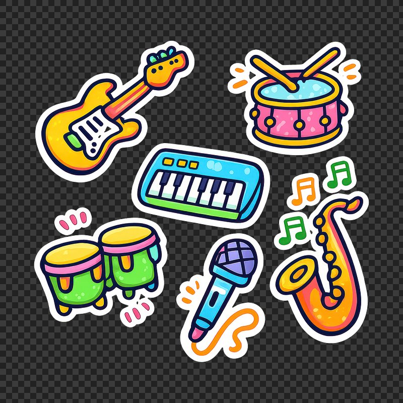 Saxophone+cartoon+drawing Isolated Images | Free Photos, PNG Stickers ...