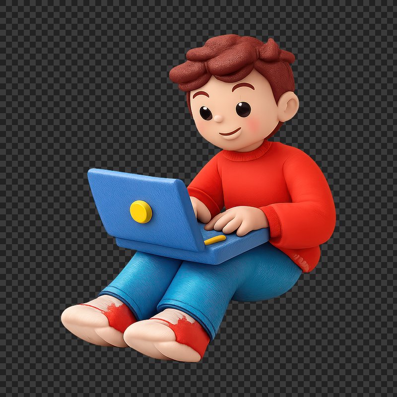 Laptop And Kids Education PNG Cartoon Images | Free Photos, PNG ...