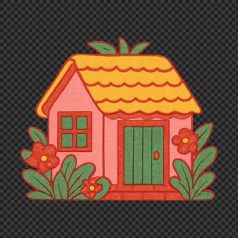 Pink Cottages Art Images | Free Photos, PNG Stickers, Wallpapers ...