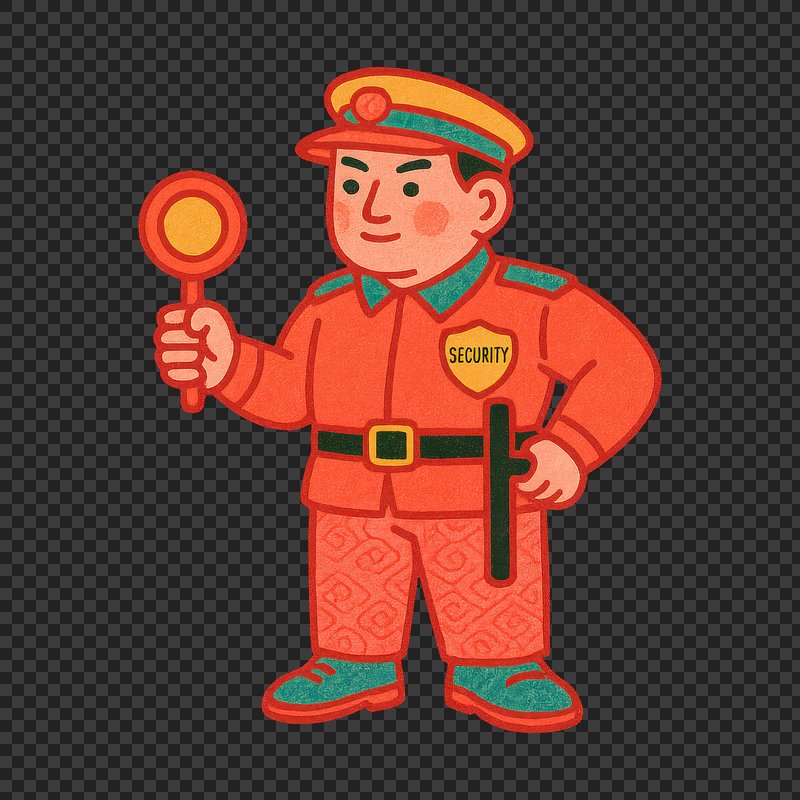 Security Personnel Cartoon PNG Images | Free Photos, PNG Stickers ...