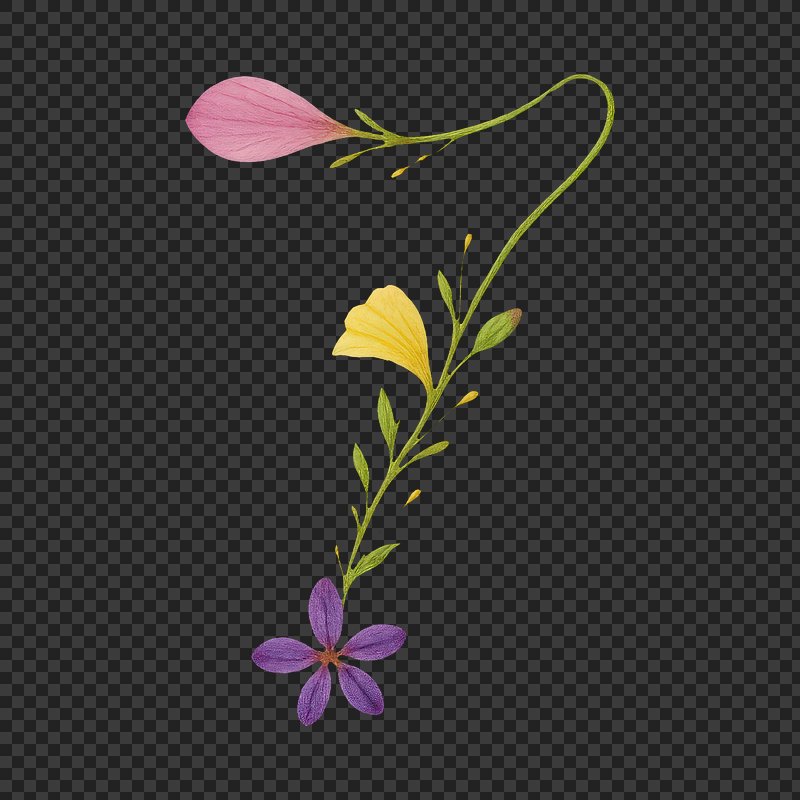 Floral Numeric PNG Flowers Images | Free Photos, PNG Stickers ...