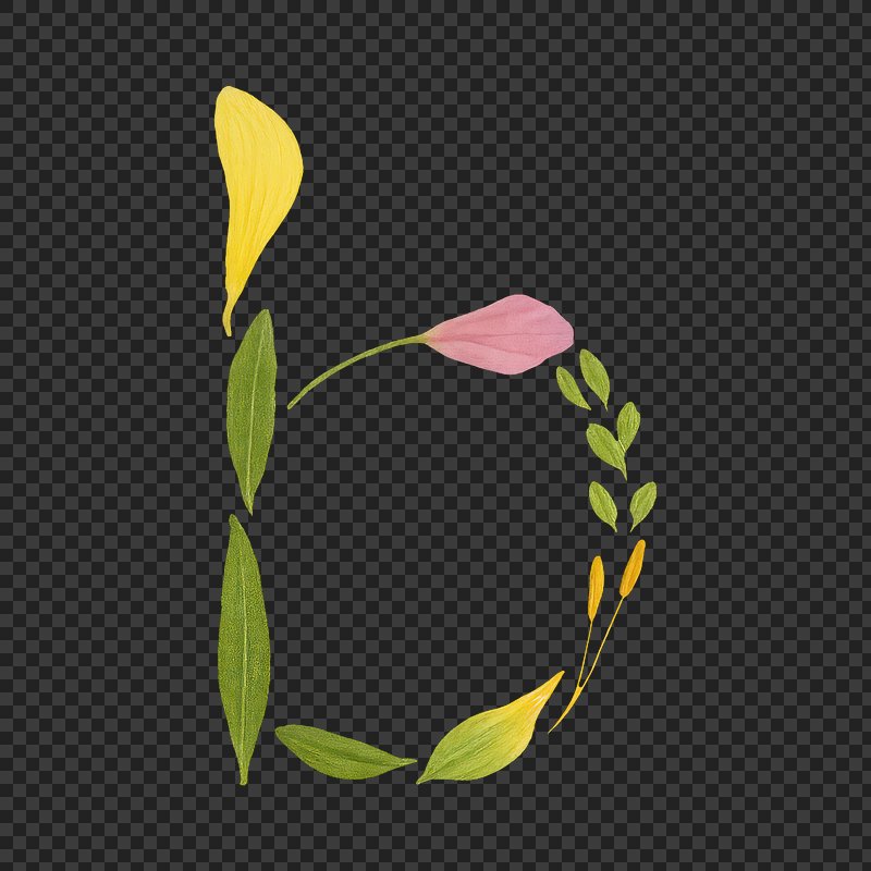 Letter B Floral Design Transparent Images | Free Photos, PNG Stickers ...