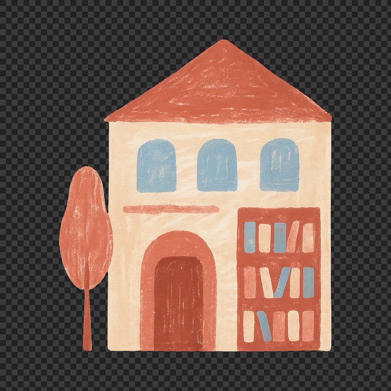 Background Library Illustration Art Building Png Images | Download Free ...