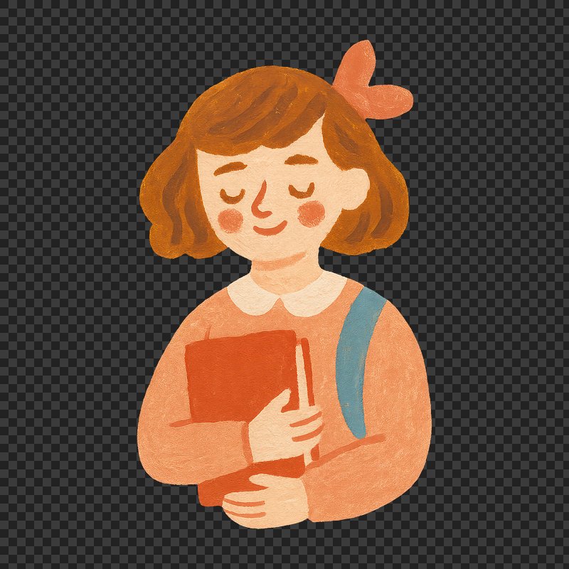 Student Cartoon Girl Texture Images | Free Photos, PNG Stickers ...