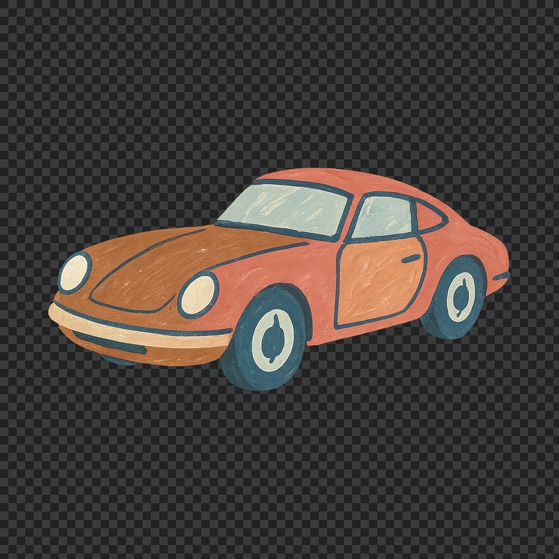 Cartoon+blue+car Art Design PNG Images | Free Photos, PNG Stickers ...