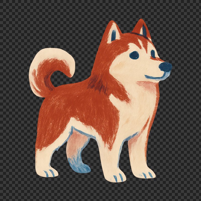 Drawing+of+a+husky Background PNG Illustration Design Images | Free ...