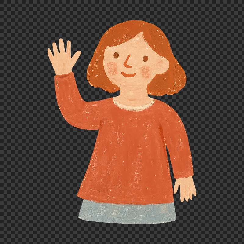 Girl Waves Texture Cartoon PNG Images | Free Photos, PNG Stickers ...
