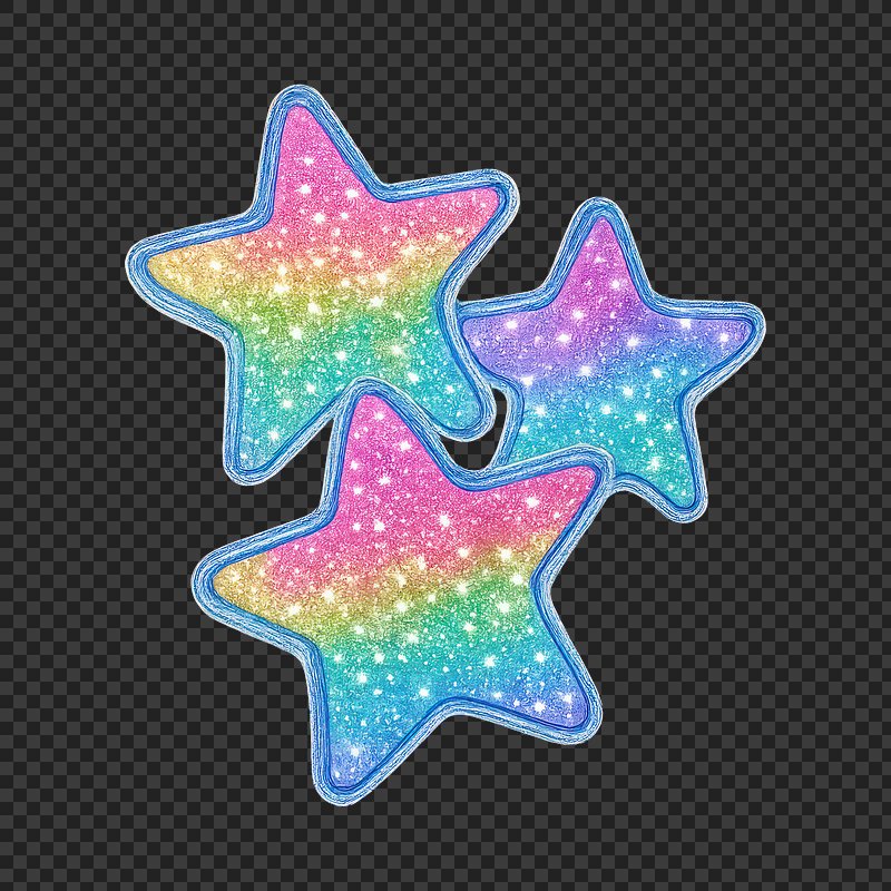 Glitter Star PNG Border Images | Free Photos, PNG Stickers, Wallpapers ...