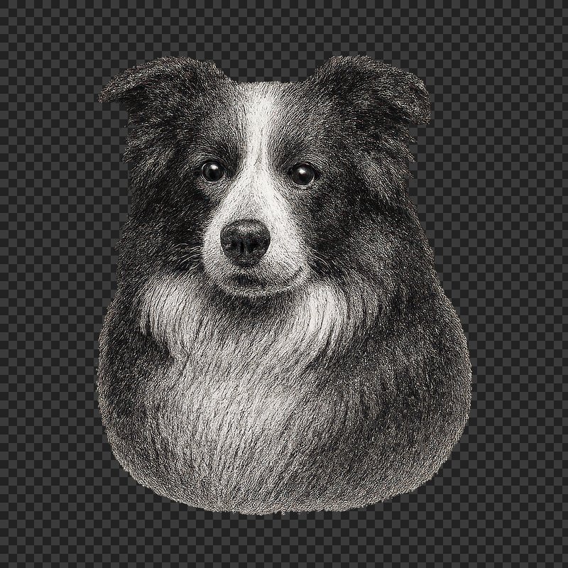 Dog+portrait+dark PNG Images | Free Photos, PNG Stickers, Wallpapers ...