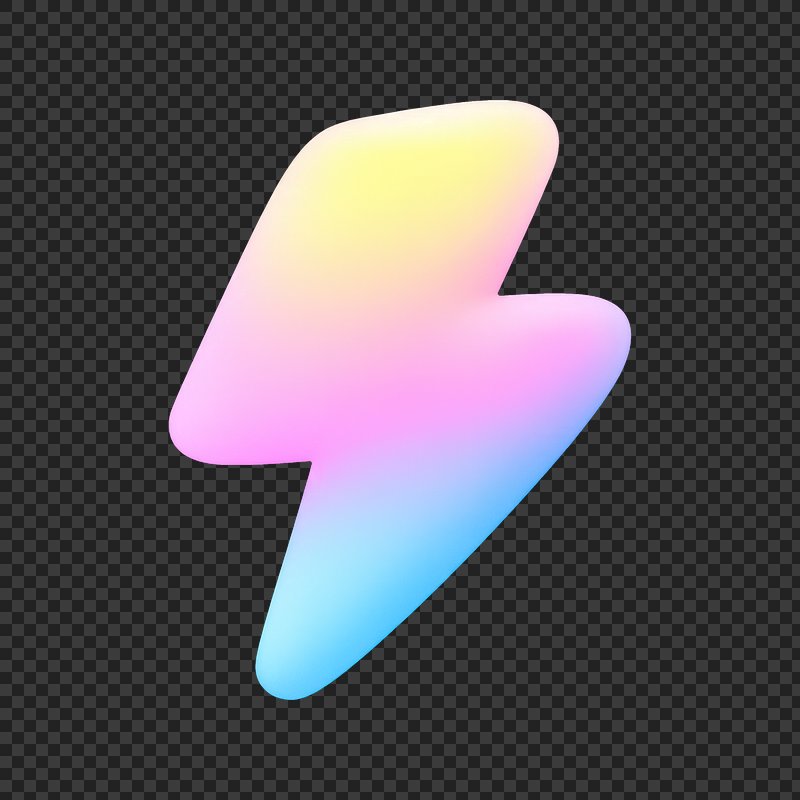 Bolting Icon Gradient PNG Images | Free Photos, PNG Stickers ...