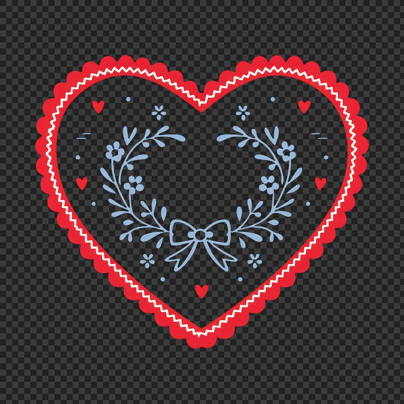Heart Blue Design Aesthetic Border Images | Free Photos, PNG Stickers ...