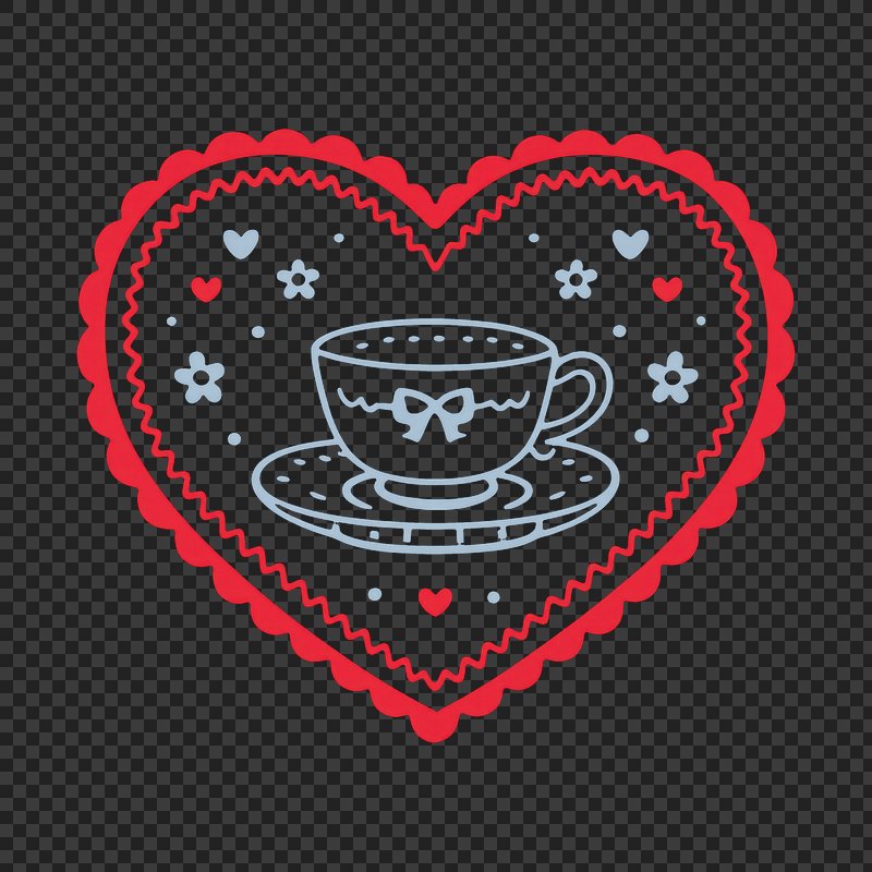 Heart Blue Design Space Border Images | Free Photos, PNG Stickers ...