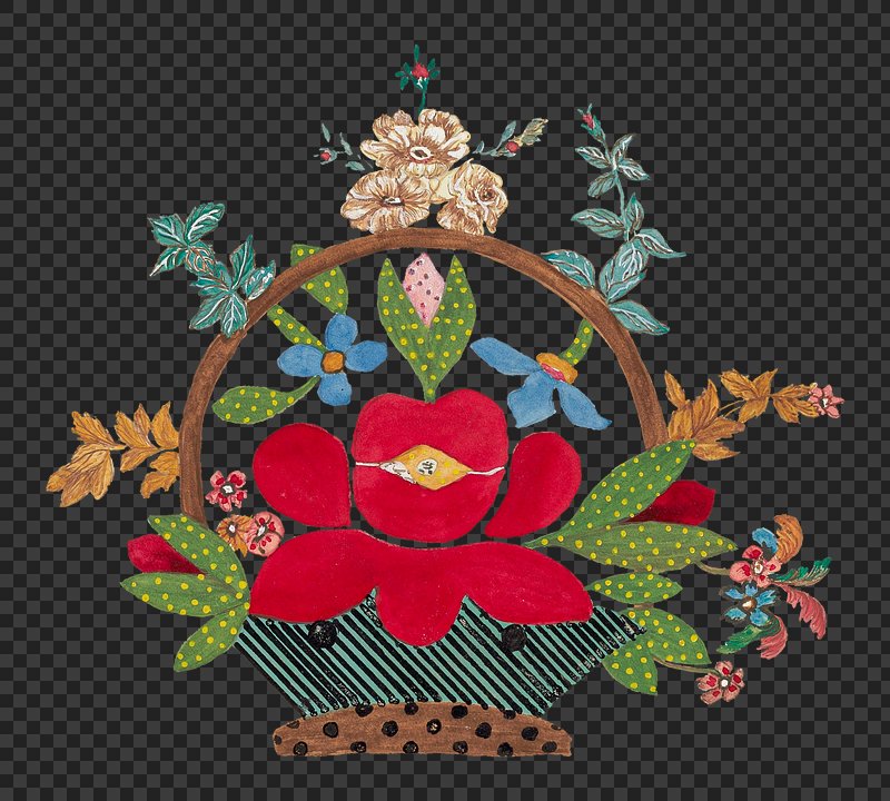 Background With Flower Design Paper Art Transparent Images | Free ...