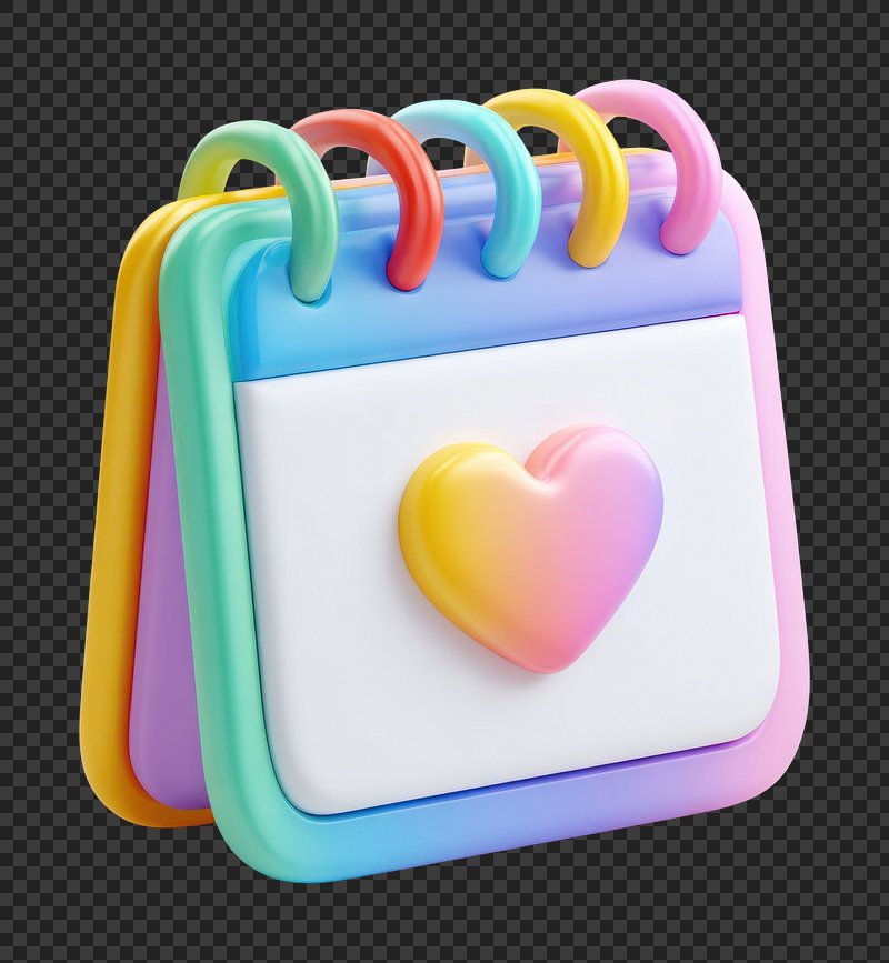 Transparent Calendar Illustration Design Cute Shadow Images | Free ...