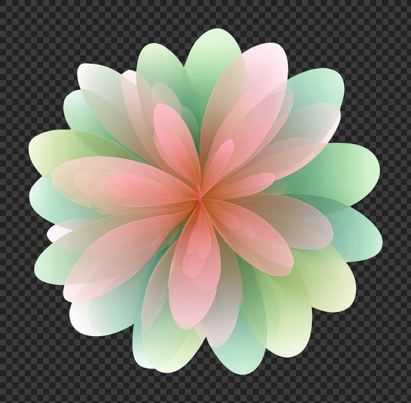 Transparent Kawaii Design Flower Images | Free Photos, PNG Stickers ...