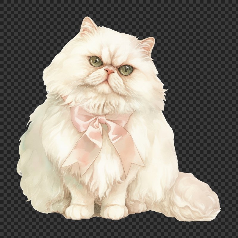 Watercolor White Cat Images | Free Photos, PNG Stickers, Wallpapers ...