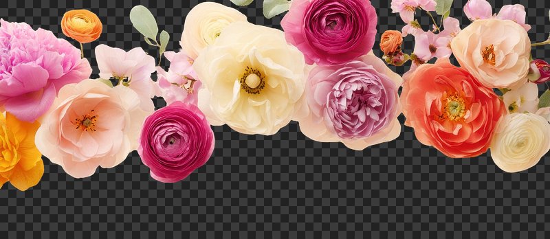 Solid Rose PNG Floral Border Images | Free Photos, PNG Stickers ...