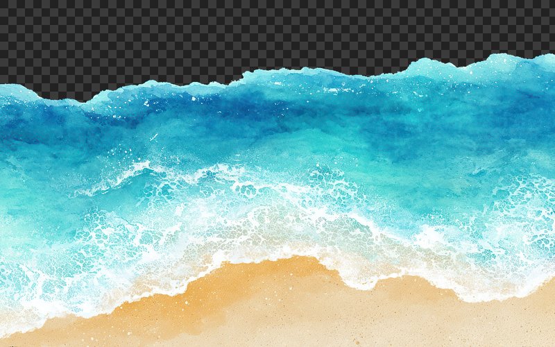 Wave Watercolour Watercolor Sea Beach Images | Free Photos, PNG ...